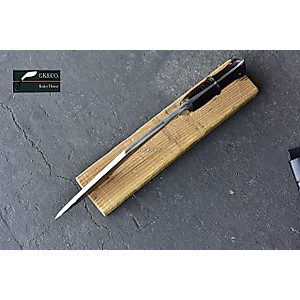 GK&CO. Kukri House Genuine Kukri/khukuri - Authentic 12" 3 Chirra (3 Fuller) The Beast, Full Tang Wooden Handle, Black Leather Sheath Khukuri- Handmade in Nepal Imported