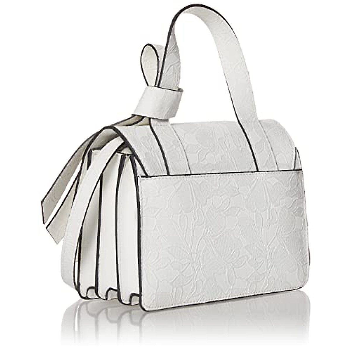 Karl Lagerfeld Paris womens Chantelle Cross Body, Winter White Iris, One Size US