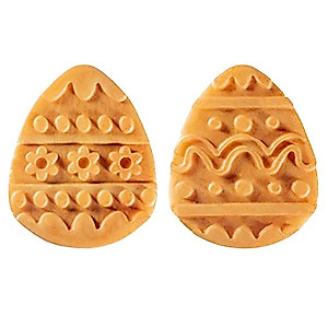 Mini Easter Egg Waffle Maker - Make Double Sided Easter Waffle or Pancake w 2 Different Holiday Designs, Ready to Decorate & Frost, Breakfast Fun for Kids, Children & Adults - Easter Basket Stuffer