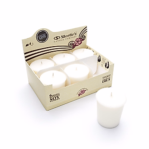 Coconut Lime Verbena Soy Votive Candles - Scented with Natural Fragrance Oils - 6 White Natural Votive Candle Refills - Fruit & Berry Collection