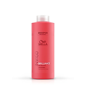 Wella Professionals Invigo Brilliance Shampoo | For Fine/Normal Colored Hair | Professional Color Protecting | Color Vibrancy Shampoo| 33.8 Fl Oz