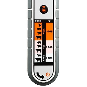 Gourmia GTH9150 Commercial Grade Contact & Non Contact Thermometer Dual Meat Thermometer with Digital Thermocouple & Infrared Readings Dust and Splash Proof