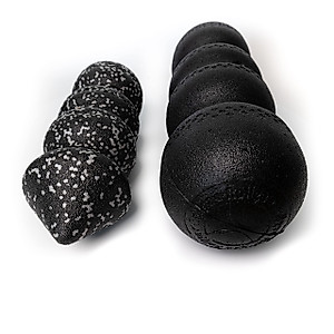 Rollga POINT - The BETTER Foam Roller for Flexibility, Muscle Recovery, Back & Neck Massage, Headaches (14" - Medium Density Foam, Black & White)