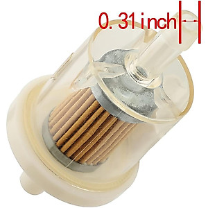 YOIASUGH 691035, 493629 Fuel Filter for Briggs & Stratton 40 Micron 1/4 Inch Inline Fuel Filte Replacement Kawasaki 49019-0014 49019-7001