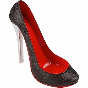 KitchInnovations High Heel Wine Bottle Holder - Four Attactive Style Variations Available (Black)