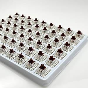 Gateron G Brown Pro Switches Pre-lubed 3pin RGB SMD Tactile for Gaming Mechanical Keyboard(108 Pcs, Brown)