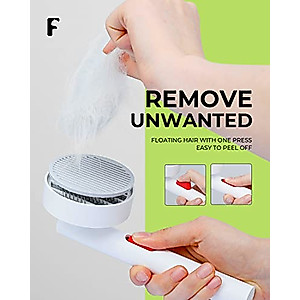 FURBULOUS cat Grooming Slicker Brush for Kitten Rabbit Massage Removes Mats, Tangles and Loose Fur. Cat Brush for Long or Short Haired Cats, Cat Brushes for Indoor Cats