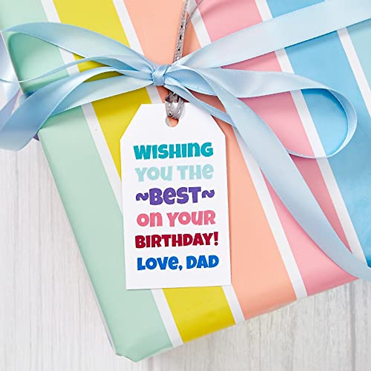 Avery Printable Blank Gift Tags with Sure Feed, 2" x 3.5", White, 96 Customizable Tags with Strings (22802)