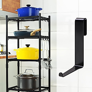 TKGKHK 20 PCS Black Hooks for Hanging, 3.5 inch Heavy Duty 90°Hooks Bathroom Hook L Shaped Hooks Kitchen Pot Rack Hooks Closet Hooks for Hanging Plants, Clothes, Kitchen Utensil, Pots and Pans