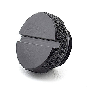 SDTC Tech 6 Pack G1/4" Plug Fitting with O-Ring for PC Water Cooling Systems, Black