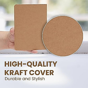 Fadyzon 1857 Sketchbook Bulk - 12 Pack, 64 Pages - A5 Plain Notebooks Set with 1 PVC folder and thick sheets (100 GSM) - Unlined soft cover Journals for Women, Girls, Men, and Kids. Travelers' Choice.