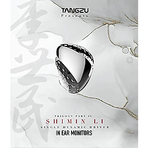 Kinboofi TANGZU SHIMIN LI in Ear Monitor, N52 Magnet Dual Cavity Design Dynamic Driver HiFi IEM,Sport Noise Isolation Wried Headphone with Detachaable 2pin Cable for Audiophile Musician (Gold)