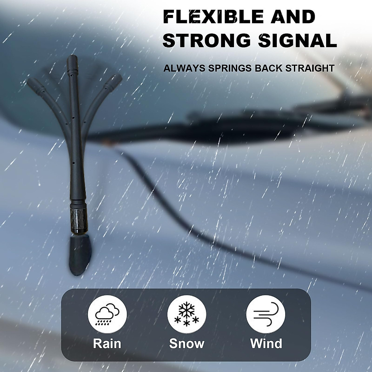 7 Inch Antenna for Toyota Tundra 2000-2022 Toyota Tacoma 1995-2015 Car Wash-Proof Radio Antenna for FM/AM Truck Antenna Replacement Toyota Tundra Tacoma Accessories Flexible Rubber Toyota Antenna