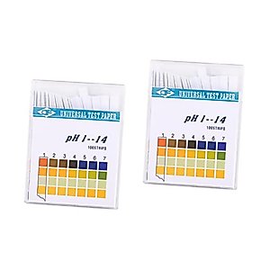 ULTECHNOVO 200 Pcs Ph Test Paper Ph Sticks Ph Testing Quality Test Strip Ph Level Test Kit Ph Monitoring Paper Drinking Water Test Paper Spa Kits Universal Test Paper Food Body