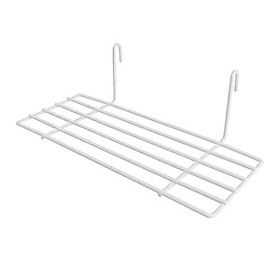 VILLCASE Black Shelf Parrot Grid Iron Frame, Hanging Iron Frame Shelf Bird Perch Grid Wall Shelf Simple Wall Decoration for Pet Parrot Bird Parakeets Cockatiels Perching (White) 1PCS Black Decor