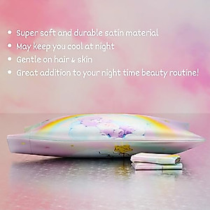 Care Bears Classic Retro Beauty Silky Satin Standard Pillowcase Cover 20x30 for Hair and Skin, (Official Licensed Product) by Franco Collectibles