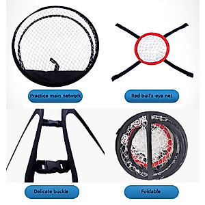 Pop-up Golf Chipping Net，Swinging Rod Hitting Target，Pole Cutting Training Equipment for Outdoor Home Golf Practice