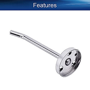 Yinpecly 3.94" Height Stainless Steel Wall Mounted Hook Elephant Nose Hook Robe Hooks Single Towel Hanger with Screws, for Bedroom Bathroom Kitchen Silver Tone 5pcs