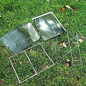 DCOT Ultralight Outdoor Portable Wood Stove Burner Multifunctional Folding Barbecue Charcoal Stove