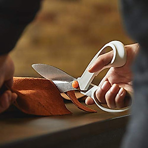 Fiskars Crafts PowerCut Softgrip Shears, 8, White/Gray