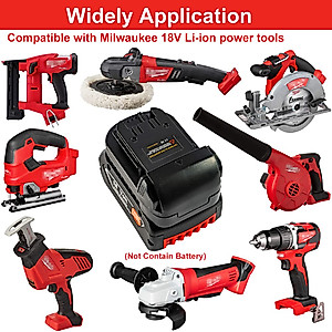 QINIZX Battery Adapter for Bosch to Milwaukee M18 18V Lithium-Ion Cordless Tool, Convert Bosch 18V Lithium Battery BAT609 BAT612 to Milwaukee 18-Volt Lithium Battery Converter