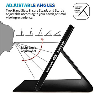 Galaxy Tab S5e 2019 Tablet Case T720 T725, Dikoer Slim Adjustable Stand Back Shell Protection Smart Tablet Cover for Samsung Galaxy Tab S5e 10.5 Inch SM-T720 (Wi-Fi) SM-T725 (LTE), Flower Cow