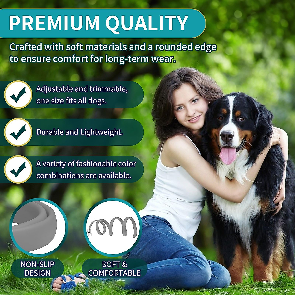 4 Pack Flea Collar for Dogs, Dog Flea and Tick Collar 8 Months Flea and Tick Treatment Prevention for Dogs, Waterproof Adjustable Dog Flea Collar Natural Tick and Flea Collar for Dogs (4Color)