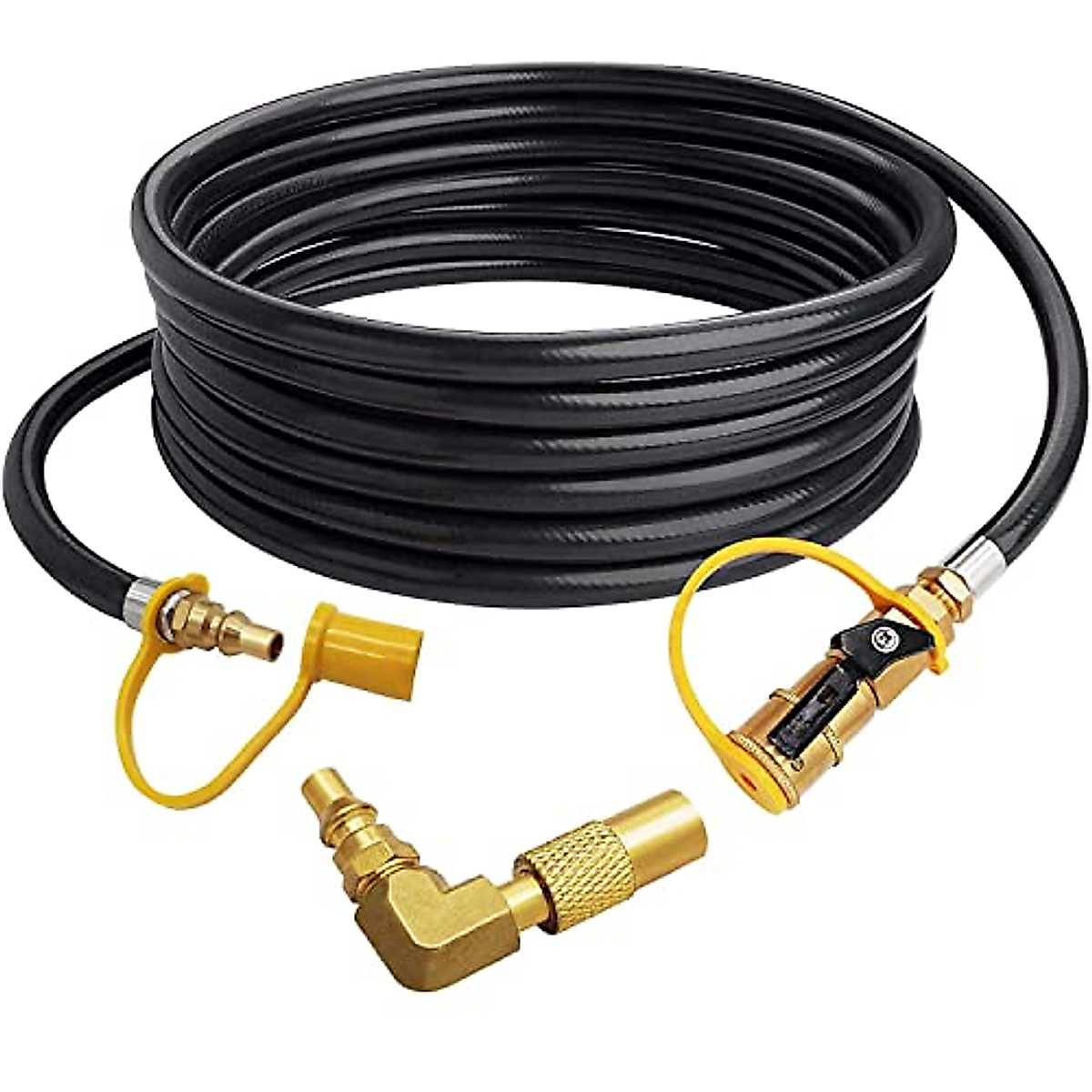 MENSI 12FT Male/Female Quick-Connect RV Propane Extension Hose Compatible with Blackstone 17"/22" Griddles
