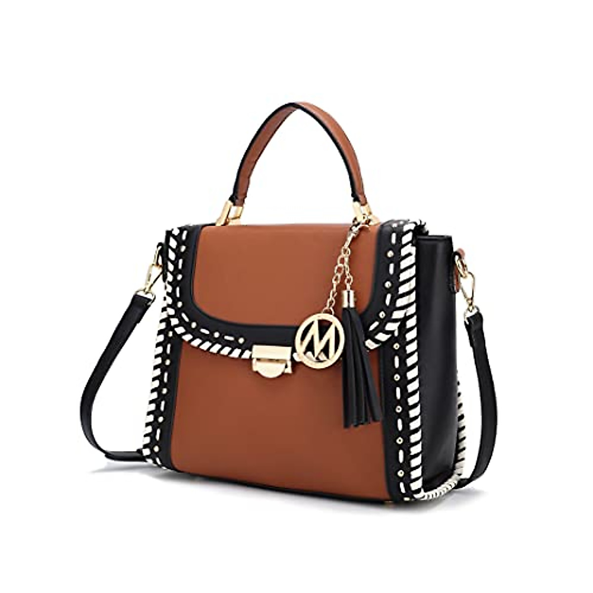 MKF Collection Crossbody Satchel Bags for Women-Shoulder Pocketbook Handbag - Lady Top Handle Tote Purse