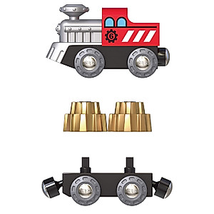 Hape Cogwheel Train| Wooden Railway Cogwheel Engine Toy Train for Kids