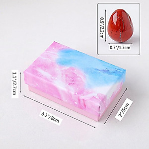 MuYu Art Cute 10 Pcs Egg Crystal Stones Kit, Mixed Colors Bird Eggs Shape Stones Decor Chakra Healing Crystals Eggs Gift