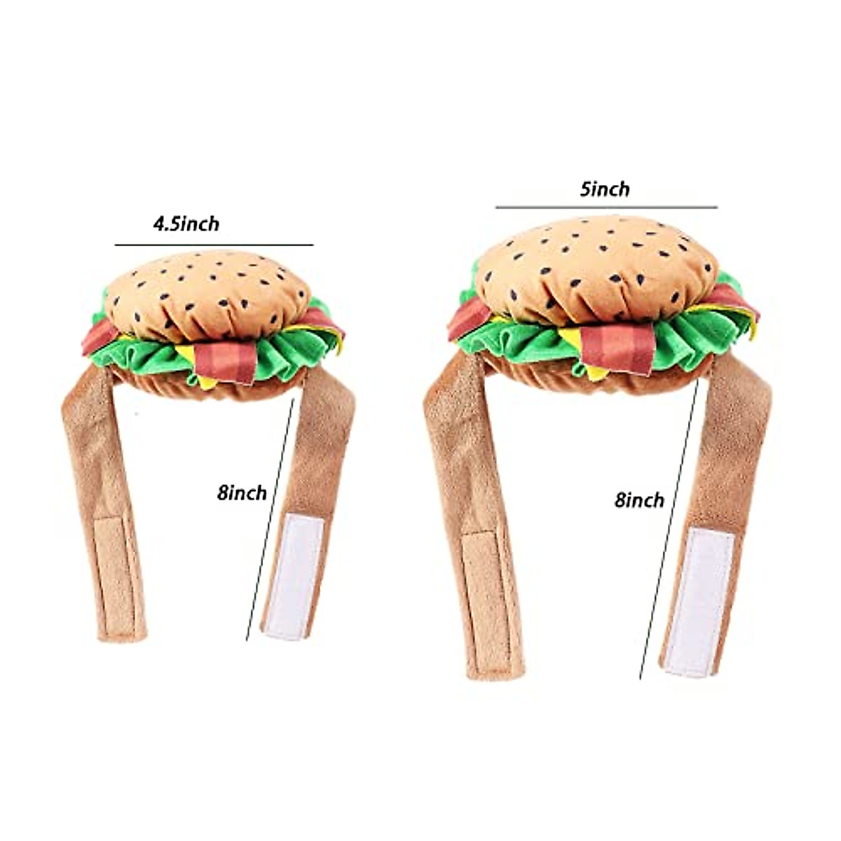 Halloween Costume Dogs Cats Hats-Fries Hats for Small Medium Large Dogs-Halloween Christmas Party Cosplay Costume for Pet Dogs n Cats