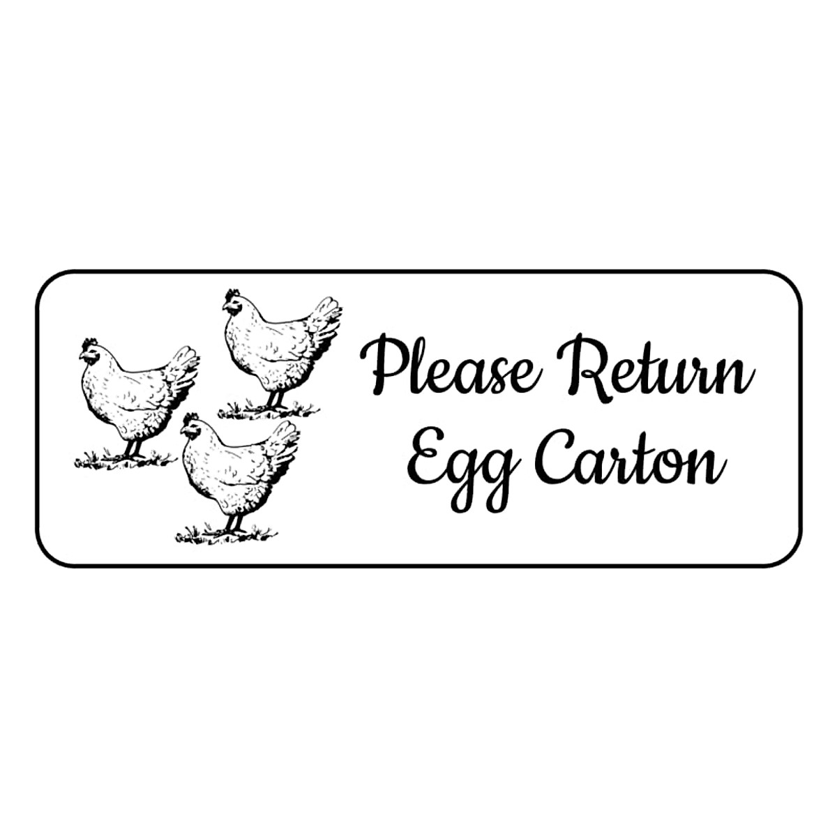 60 chicken egg carton labels, Please retrun egg carton, tags, stickers
