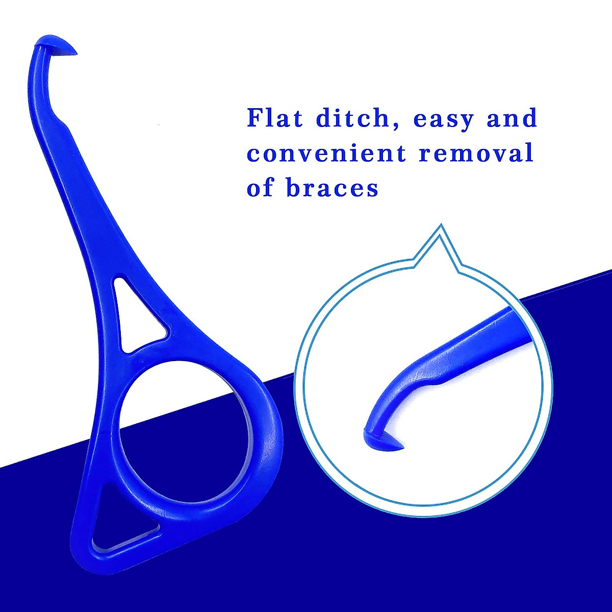 Clear aligner removal tool-invisible removable braces, invisible aligner remover-aligner remover-fixer remover (dark blue + pink)