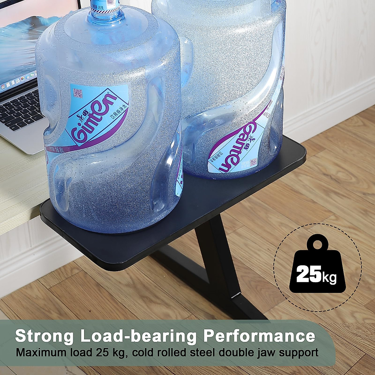 Nillcs Ergonomics Desk Extender Tray,20.4"x9.8" Large Size Foldable Keyboard Tray,Computer Table Extension Arm, Armrest Support for Home and Office