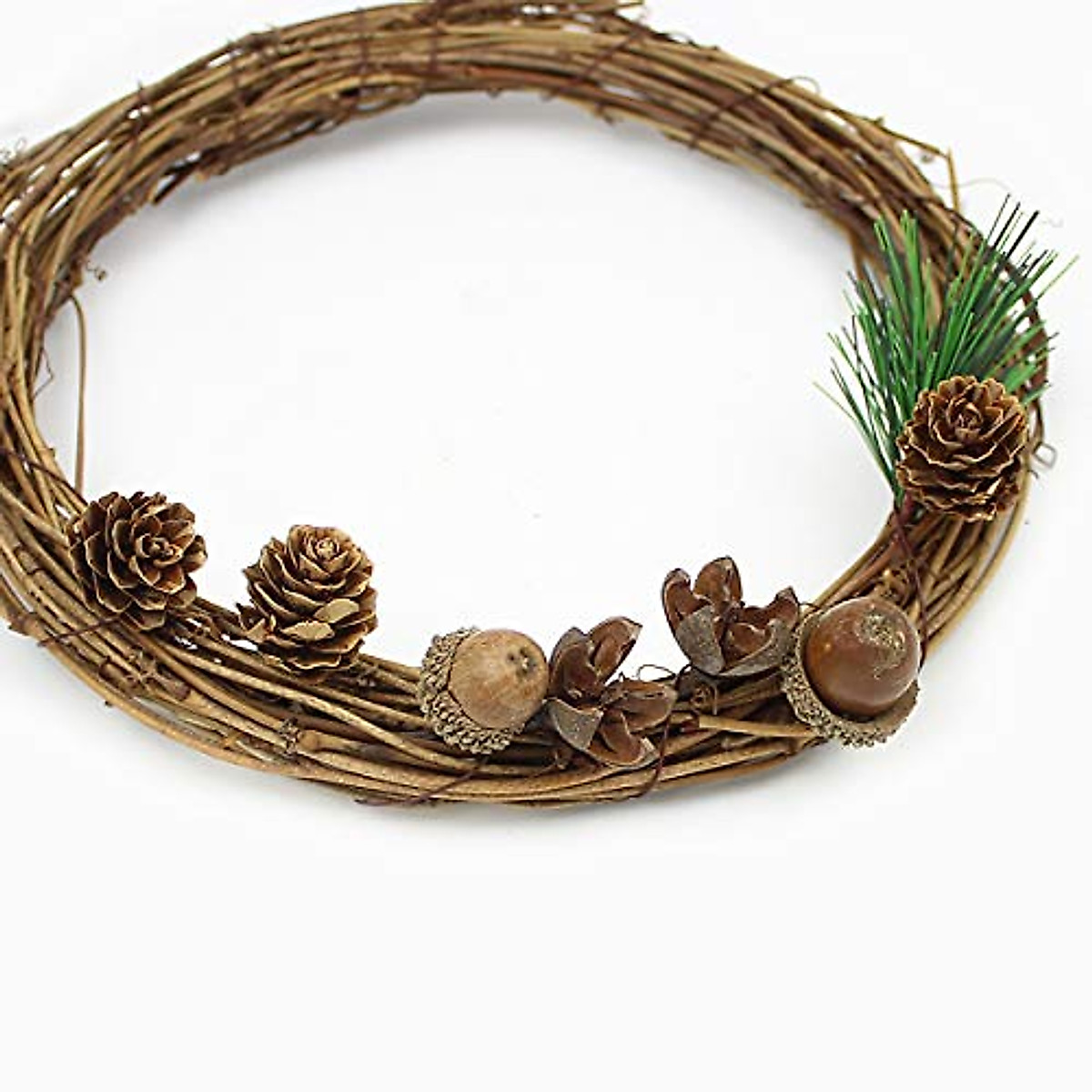 Queenbox 20Pcs Natural Dried Acorn Cap Craft DIY, Home Christmas Thanksgiving Decorative Fall Winter Holiday Home Decor