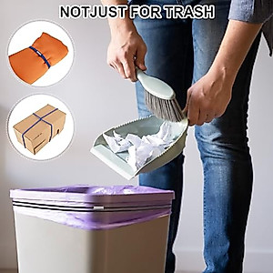 Qianyu 3 Pack Extra Large Rubber Bands Trash Can Bands Set Adjustable Garbage Can Elastic Bands Strong Elasticity Bag Litter Box Bands for Home Kitchen Office Tables Holder Straps
