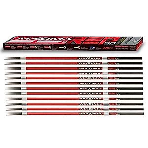Carbon Express Maxima Red SD 350 Shafts - 12pk, Black