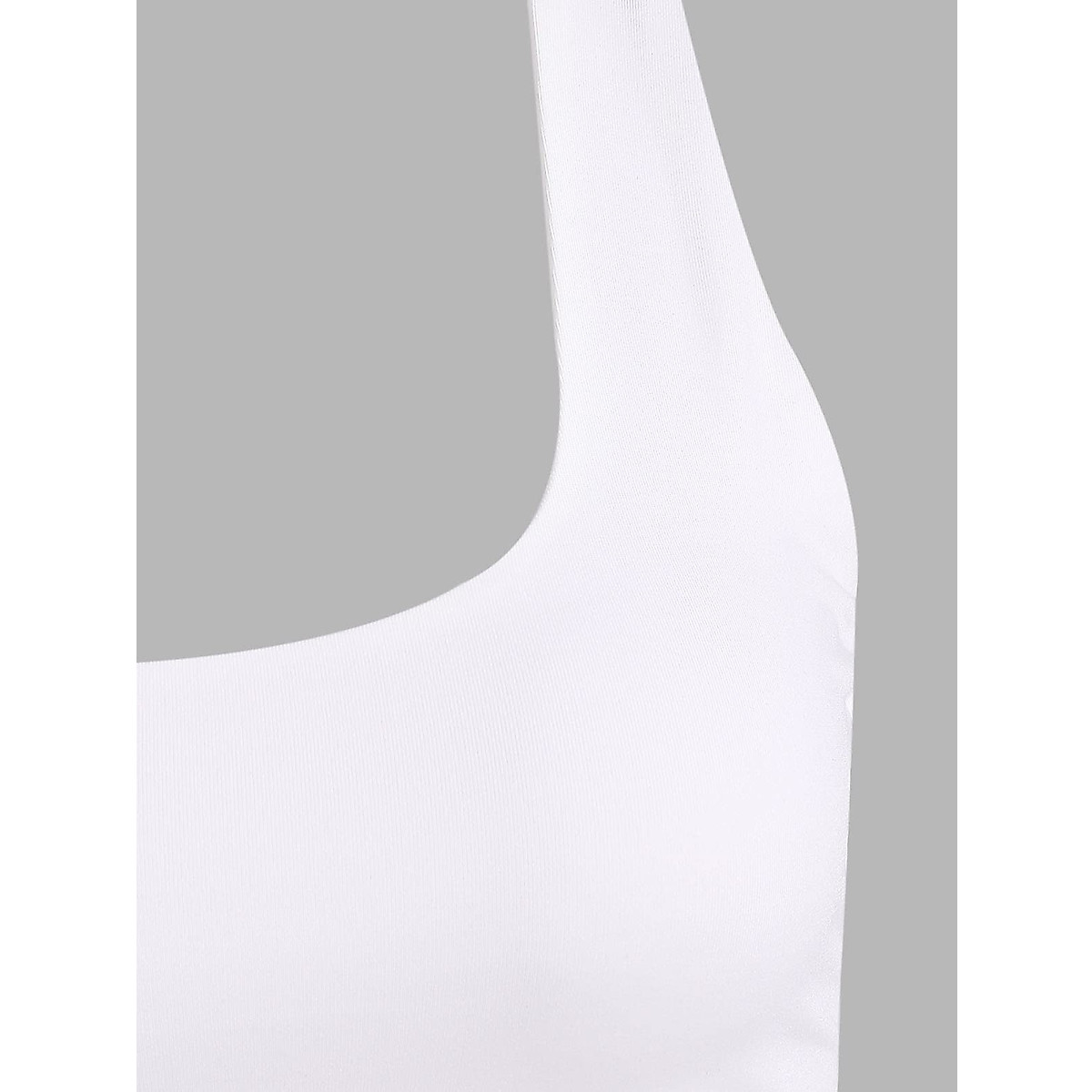 ZAFUL Women's Casual Sleeveless Summer Two Piece Outfits Solid Crop Top and Draped Ruched Maxi Skirt Set Solid Suiting (C-White, S)