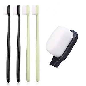 KAHIOE 4PCS/Pack 10000 Hairs Toothbrush Dental Oral Care Teeth Brush for Tooth Sensitivity Children Deciduous Tooth Pregnant Woman Postpartum