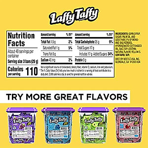 Laffy Taffy Candy Jar, Banana, 145 Count