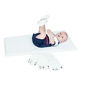 Children's Factory Changing Pad, 1 Pack, White, CF400-407-1, Portable Baby Changing Table Pad, Cover or Topper for Preschool or Daycare Diaper Station, 35.5" x 16.75" x 1"