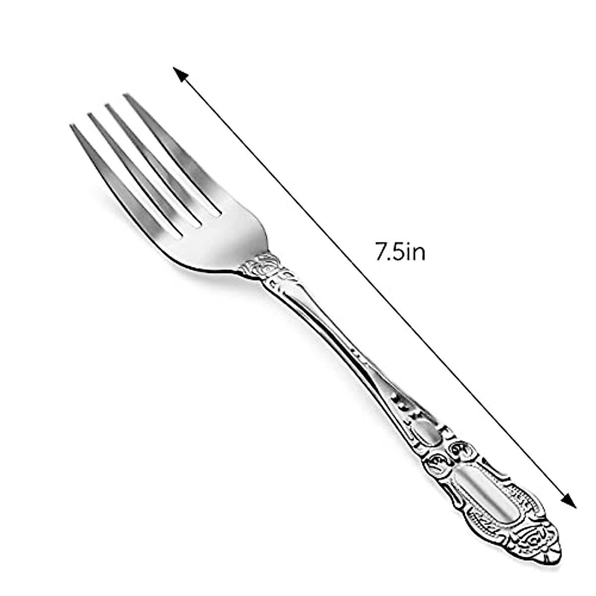 DecorRack Dinner Forks, Set of 12 Stainless Steel Table Forks, Flatware Everyday Silverware use for Home, or Restaurant