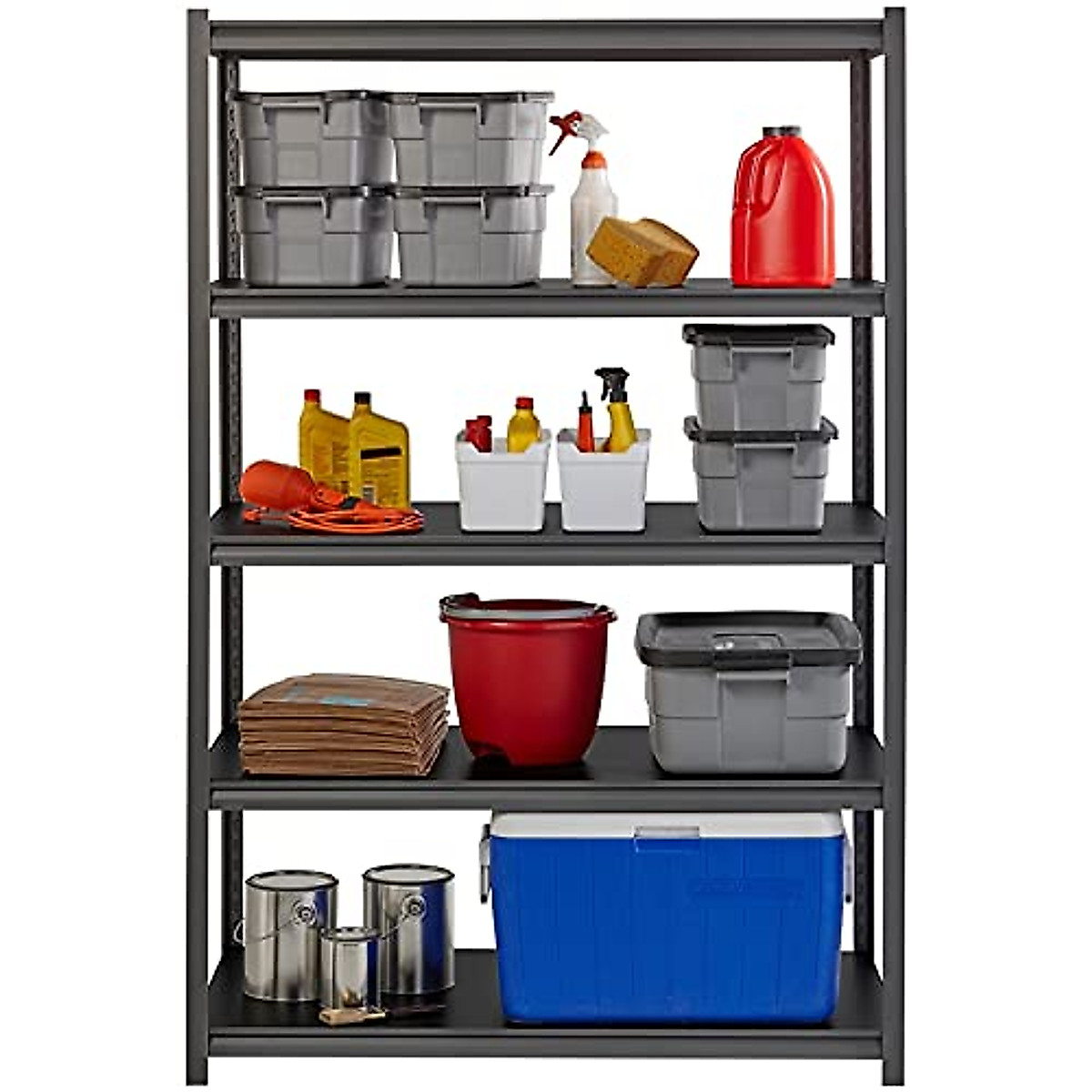 Hirsh 3,200 lb Capacity Iron Horse Shelving - 5 Compartment(s) - 72" Height x 48" Width x 24" Depth