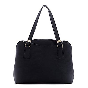 GUESS womens Satchel, Satchel Shoulder Bag, Black, One Size US
