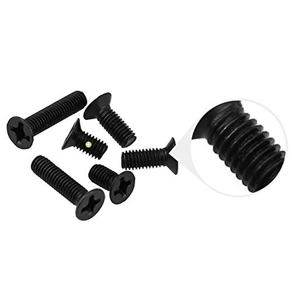 SUNQQA 20/50/100Pcs Laptop Repair Fastener Screws Flat Head Screw Phillips Screws Computer Screws M1 M1.2 M1.4 M1.6 M2 M2.5 M3 M4 (Length : 8mm 100Pcs, Size : M2)
