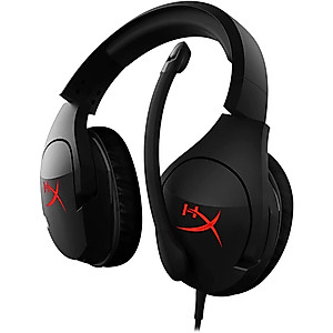 HyperX Cloud Stinger – Gaming Headset, Lightweight, Comfortable Memory Foam, Wired, Swivel to Mute Noise-Cancellation Mic, Works on PC, PS4, PS5, Xbox One/Series X|S, Nintendo Switch and Mobile ,Black