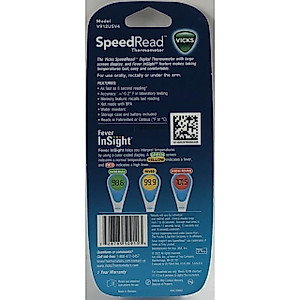 Vicks SpeedRead Digital Thermometer [V912US] 1 Each (Pack of 2)