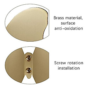 Pearlead 2Pcs Creative Wall Mounted Butterfly Brass Coat Hooks Hanging Hooks Clothes Hanger Hooks for Bedroom, Bathroom, Office, Closet, Wardrobe and Cupboard Decoration