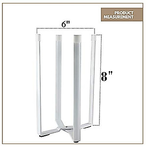 Multifunctional White Eco Kitchen Stand Holder and Drainer, Stand Support Storage Rack Plastic Bag Dispenser for Plastic Bags, Bottles, and Cups (50 Plastic Bags Included)